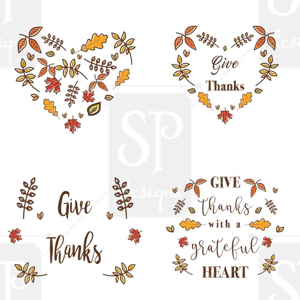 Thankful Doodles Greeting Card Set | Sunny Paperie