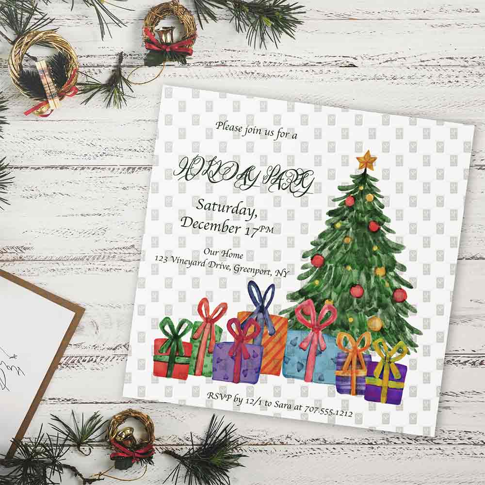 Christmas Tree Party Invitation | Sunny Paperie