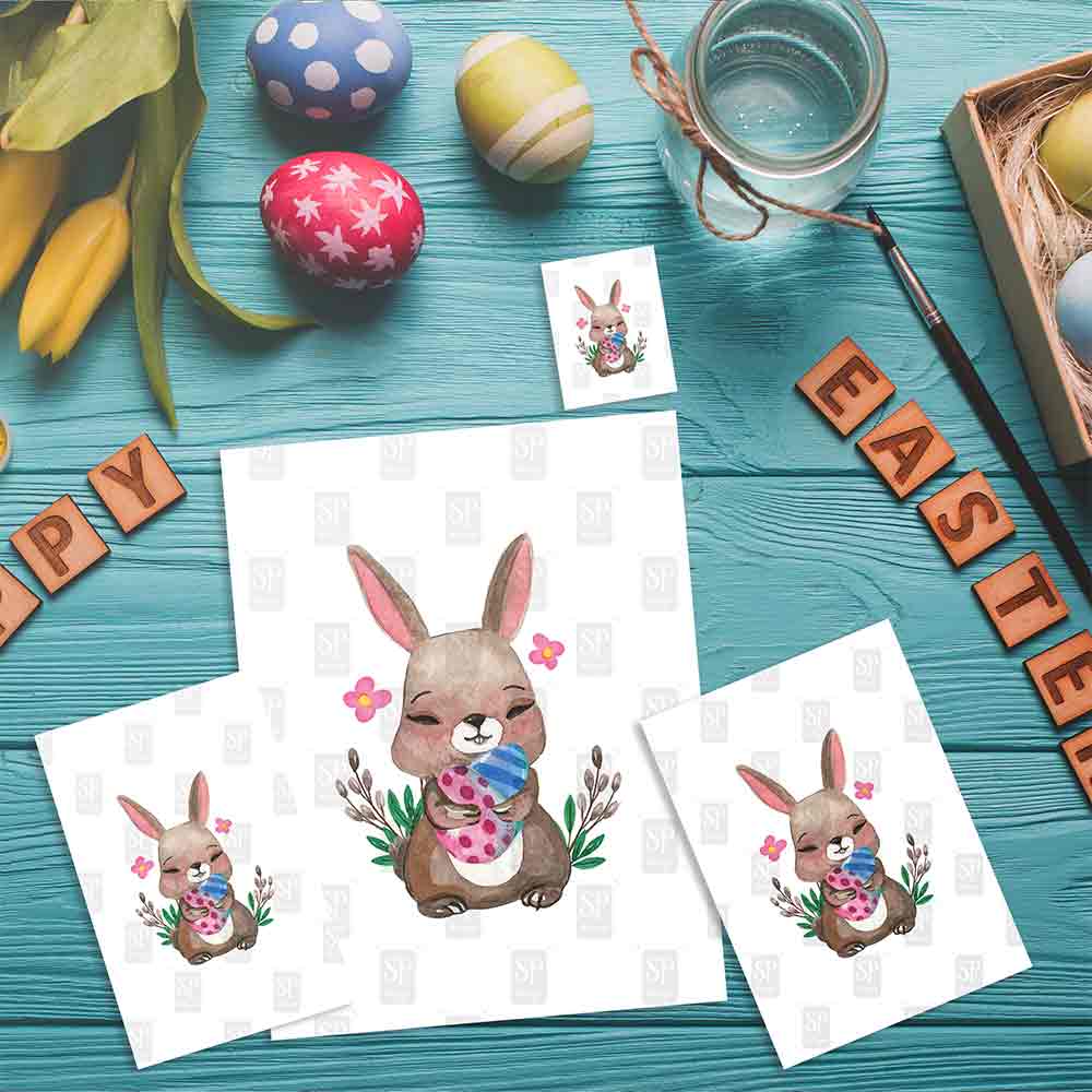 Blushing Bunny Easter Greeting Card | Sunny Paperie