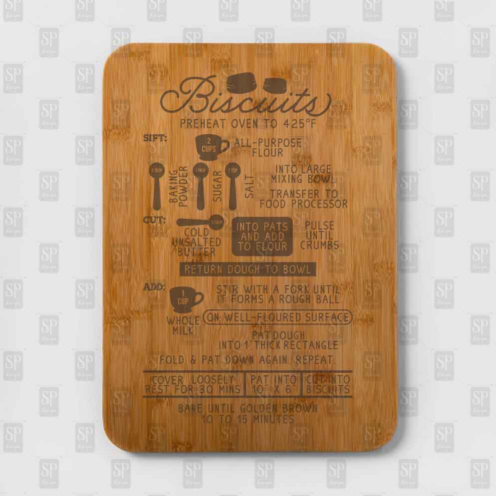 Biscuit Recipe Cutting Board | Sunny Paperie