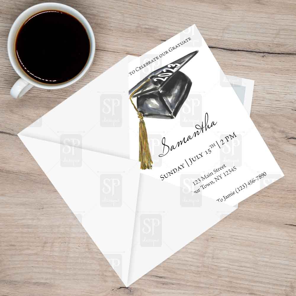 Elegant Graduation Invitation | Sunny Paperie