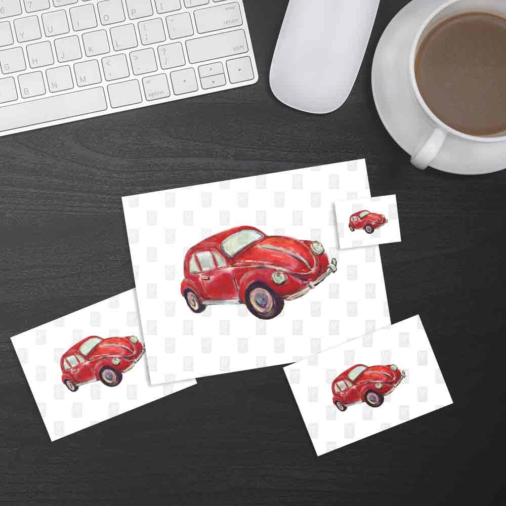 Red VW Bug Card | Sunny Paperie